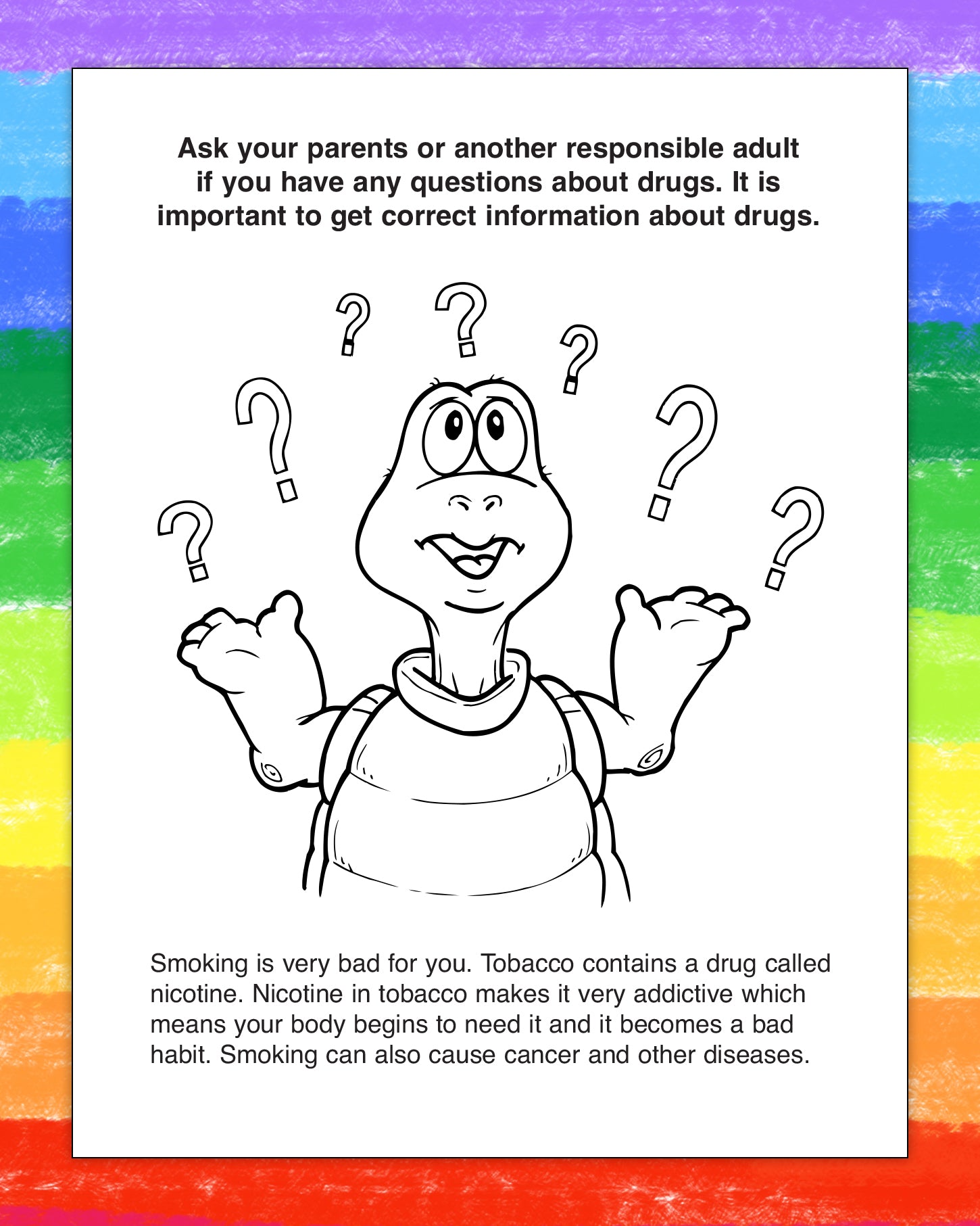 Say No to Drugs Custom Coloring Books — ZoCo Products