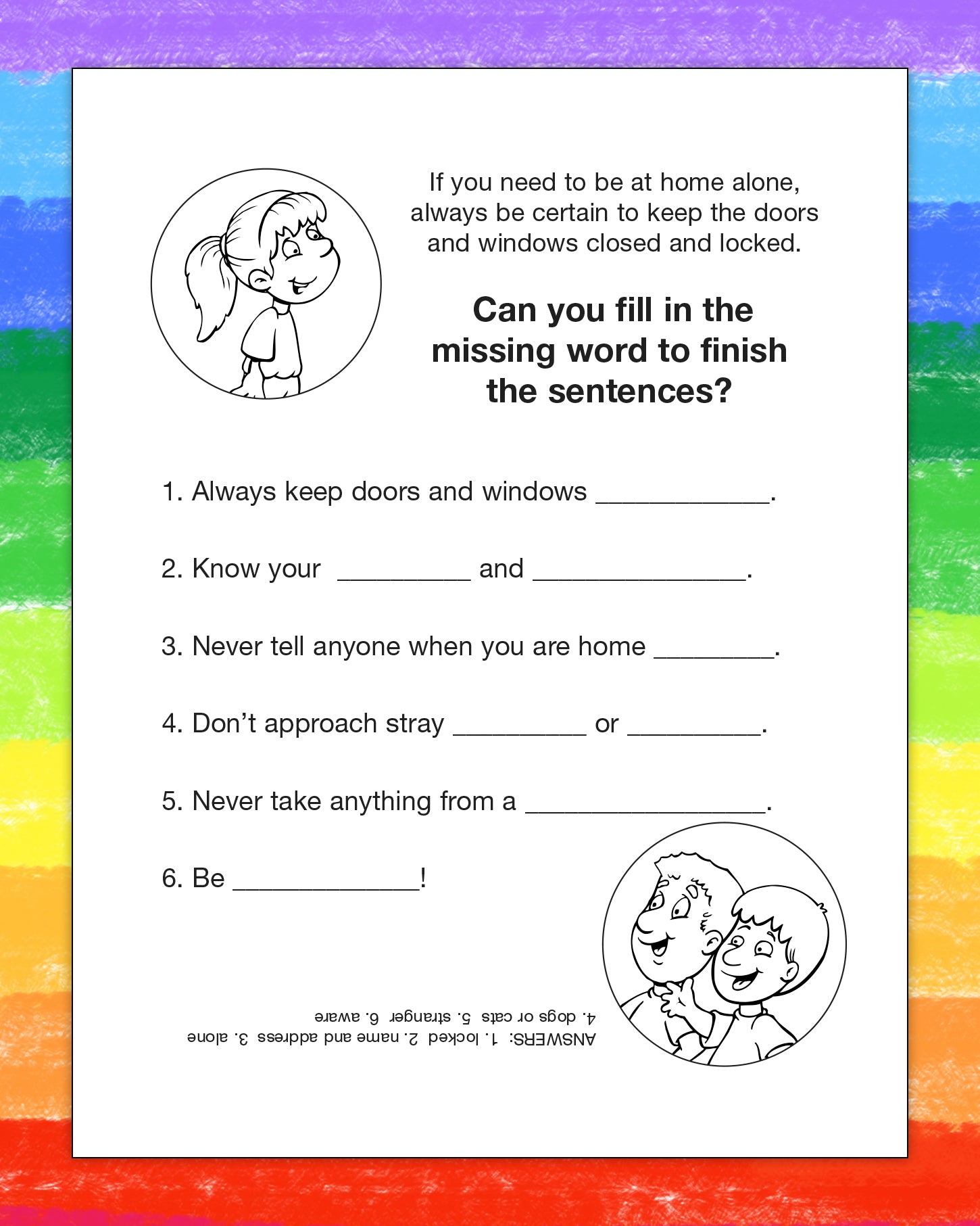 Crime Prevention Custom Coloring Books — ZoCo Products