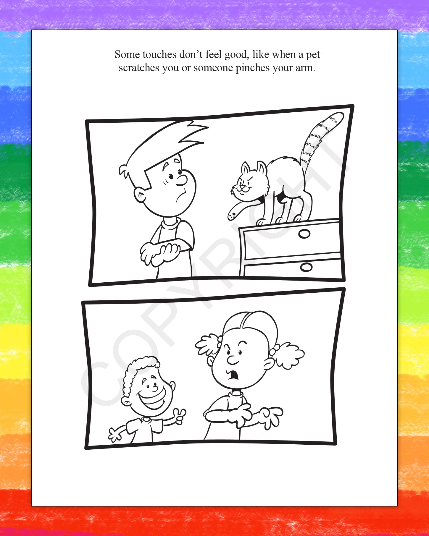 Good Touch Bad Touch Educational Coloring Books — ZoCo Products