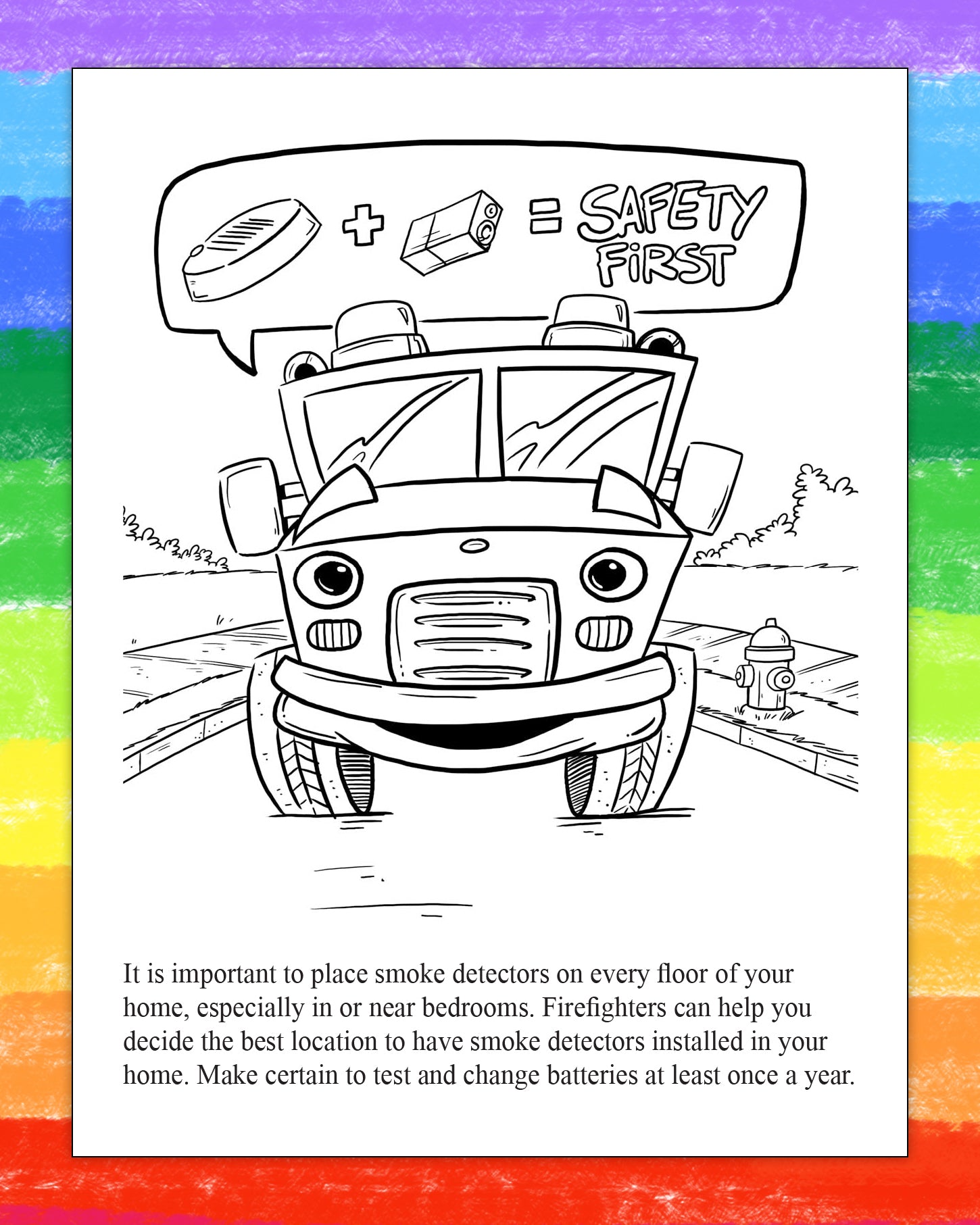Fire Safety Coloring Books in Bulk - Add Your Imprint — ZoCo Products
