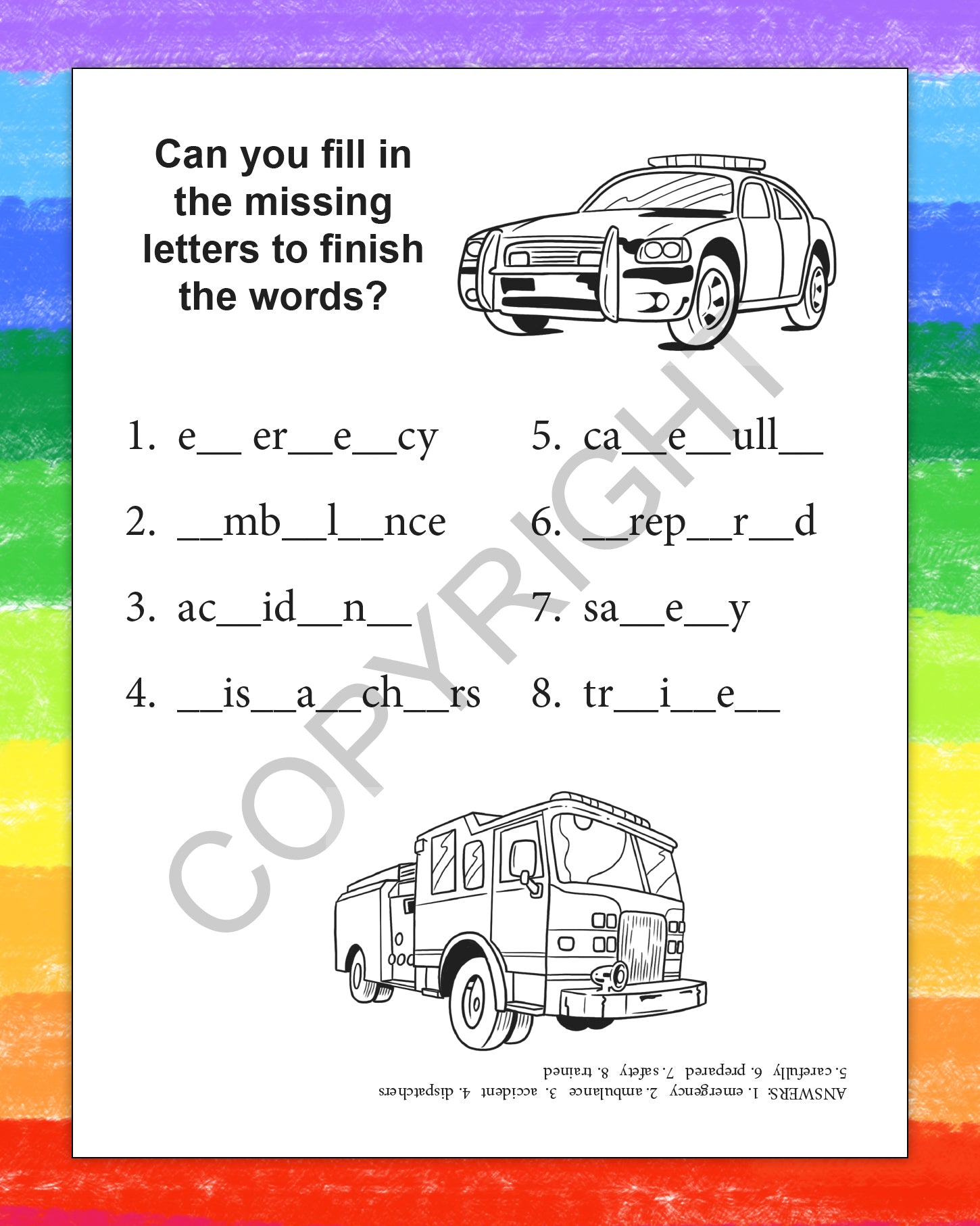 Learn About 911 For Kids - Coloring Books in Bulk — ZoCo Products