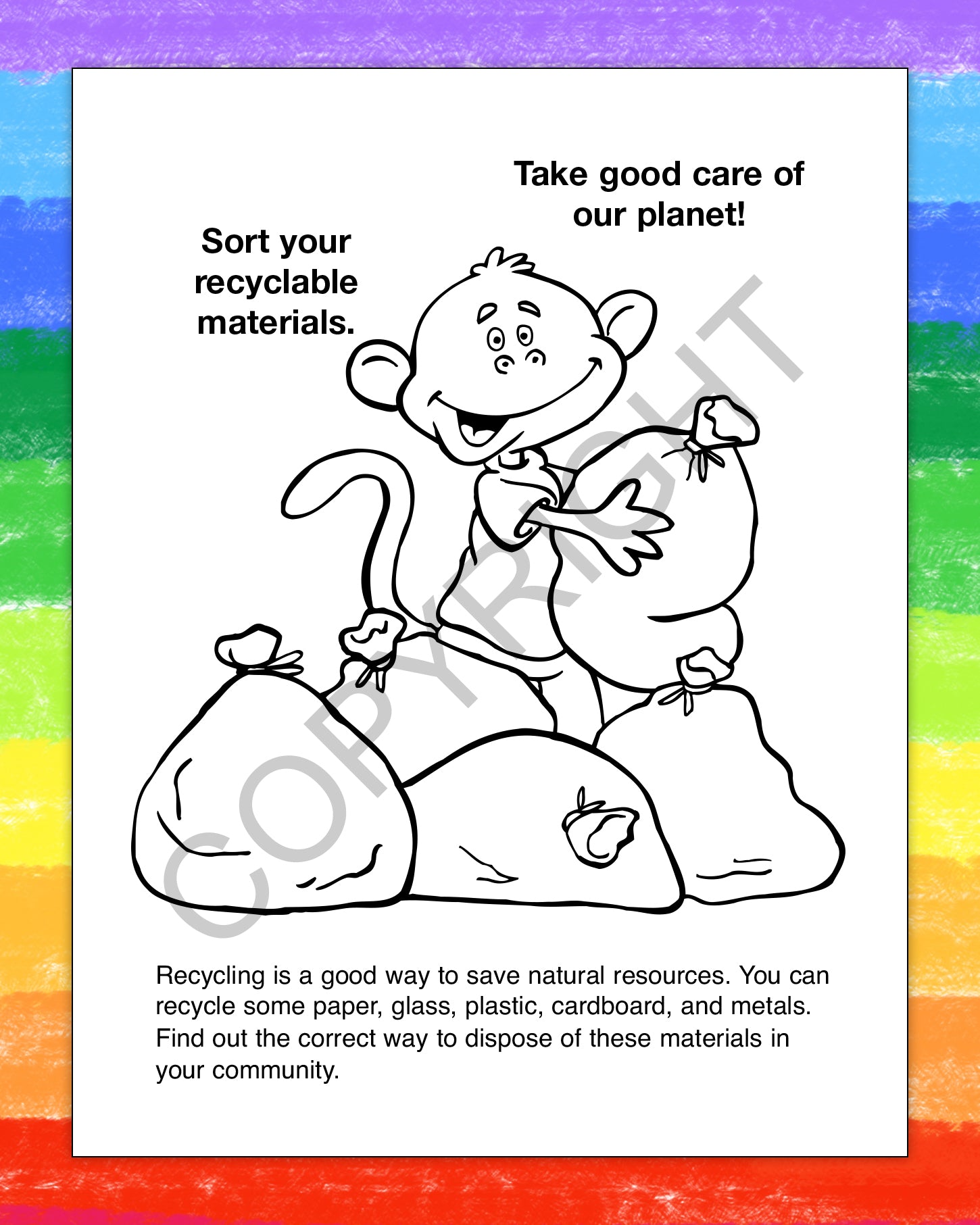 Keep Our Environment Clean - Kid's Coloring & Activity Books — ZoCo ...