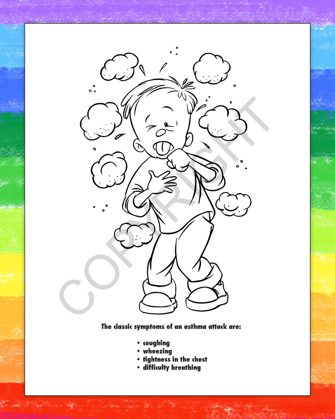 All About Asthma Custom Coloring Books for Kids — ZoCo Products