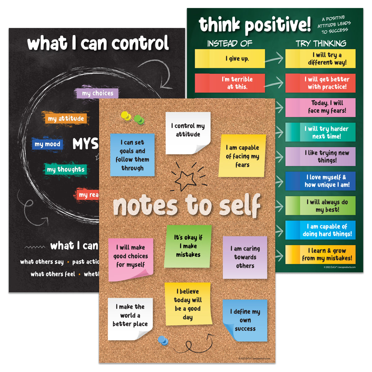 Growth Mindset Posters for School Counselor's Office — ZoCo Products
