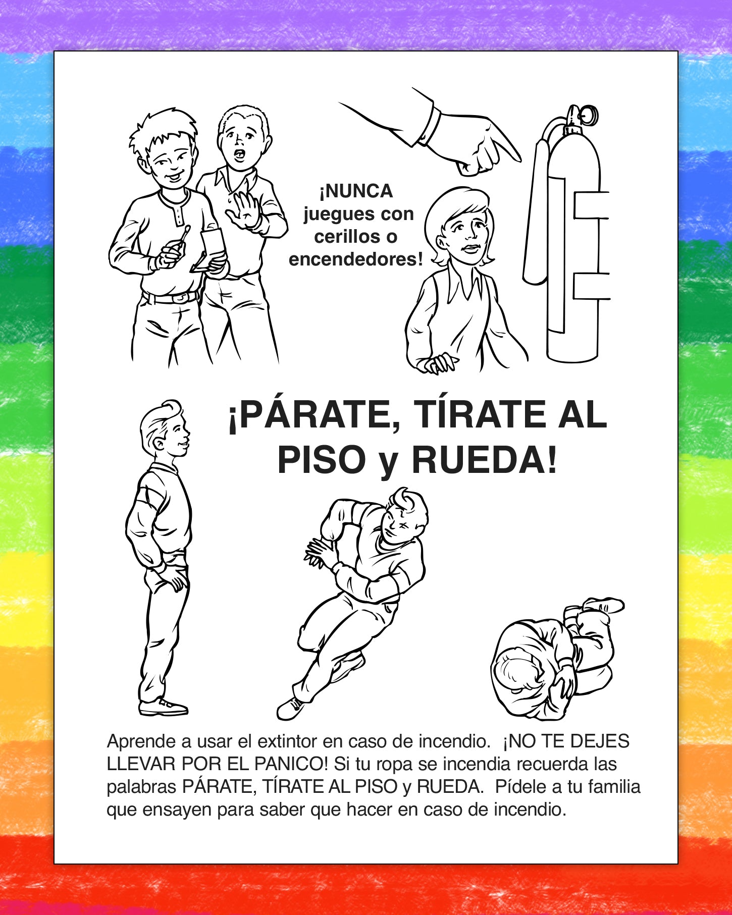 A Guide to Health & Safety - Spanish Version - Custom Coloring Books ...