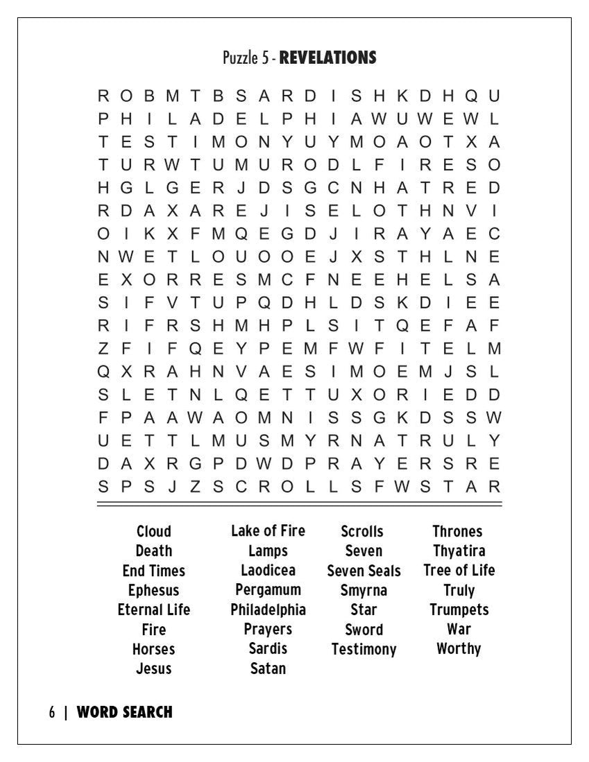 Large Print Bible Themed Word Search Puzzle Books in Bulk — ZoCo Products