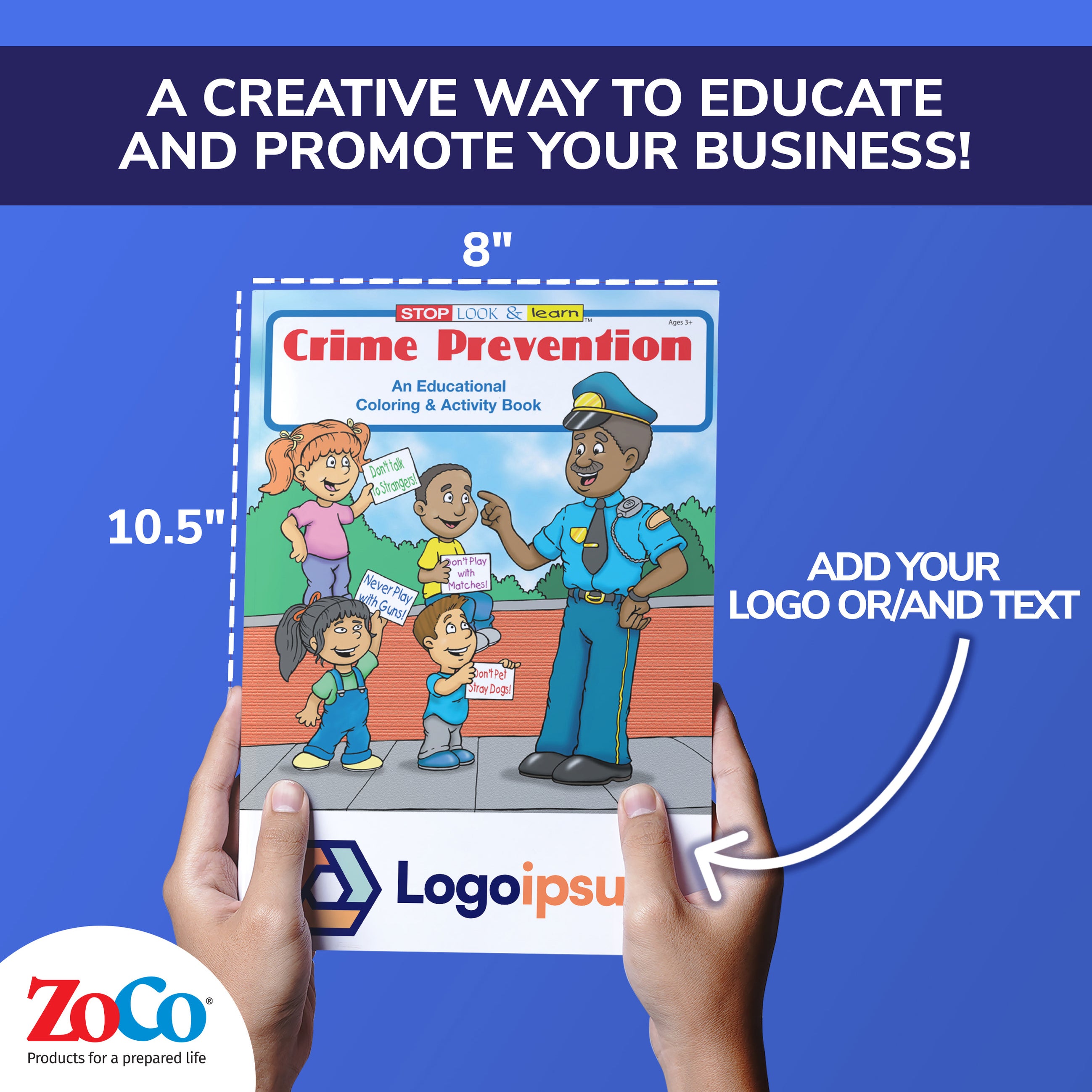 Crime Prevention Custom Coloring Books — ZoCo Products