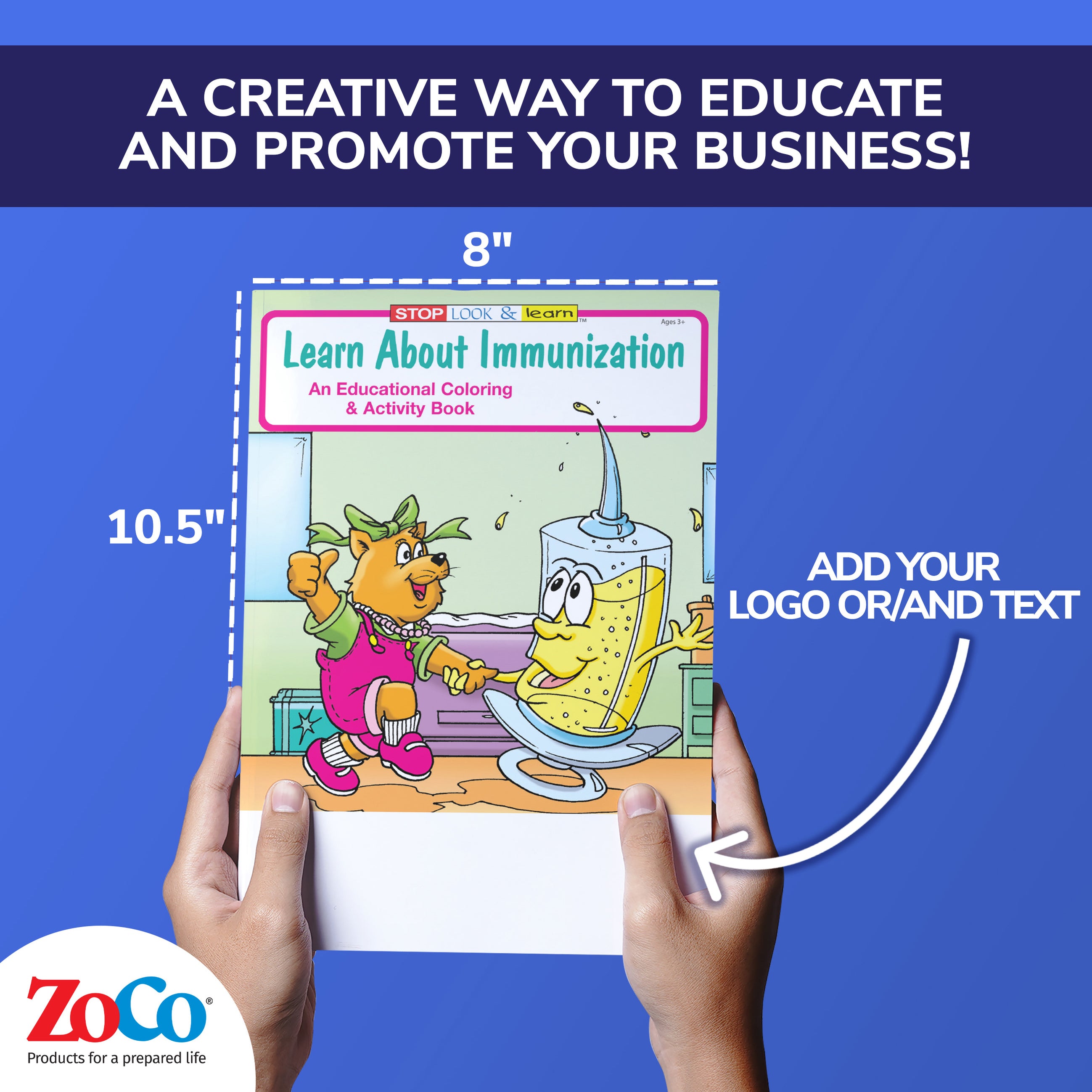 Learn About Immunization - Custom Coloring Books in Bulk — ZoCo Products