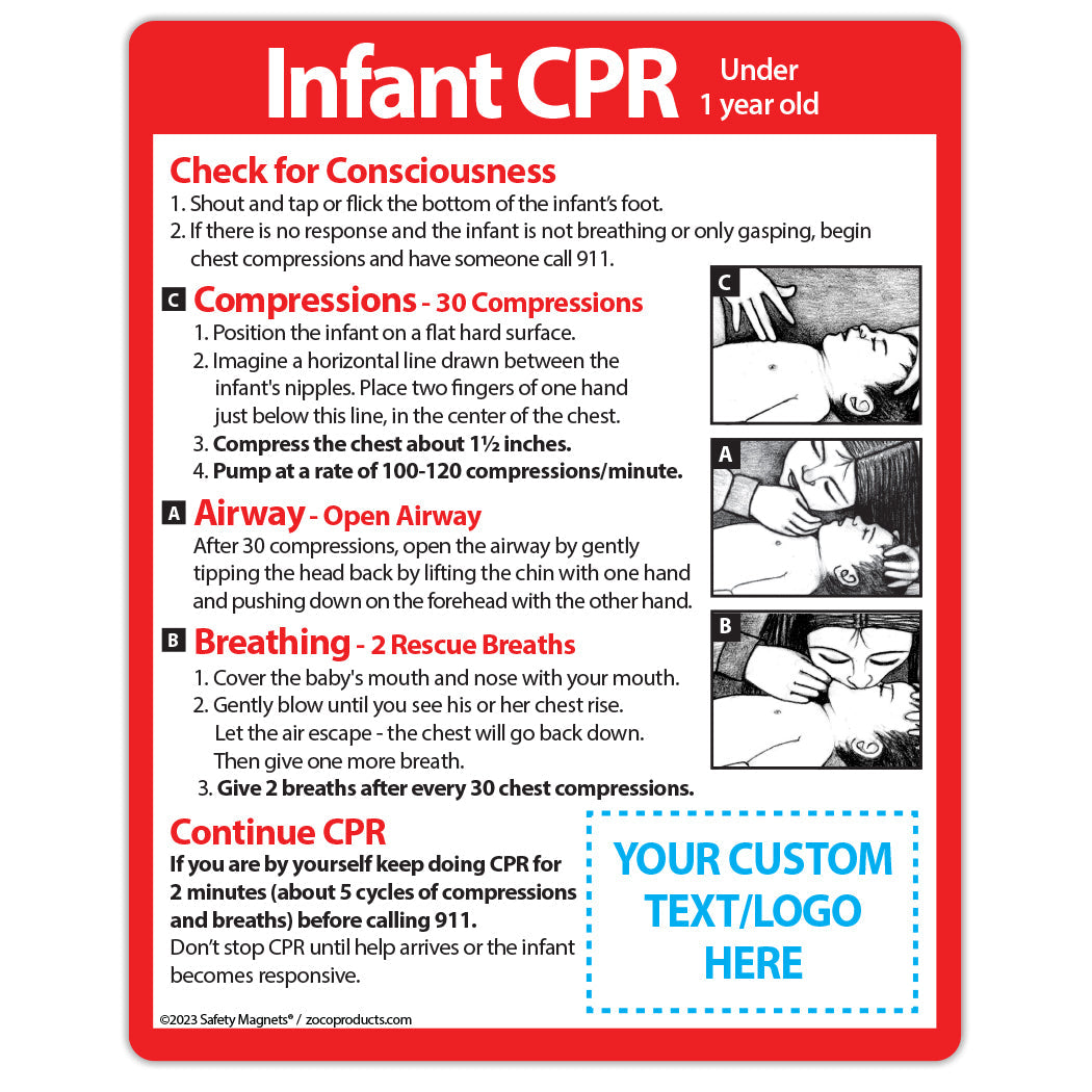 Safety Magnets - Infant CPR Magnets - FREE Customization — ZoCo Products