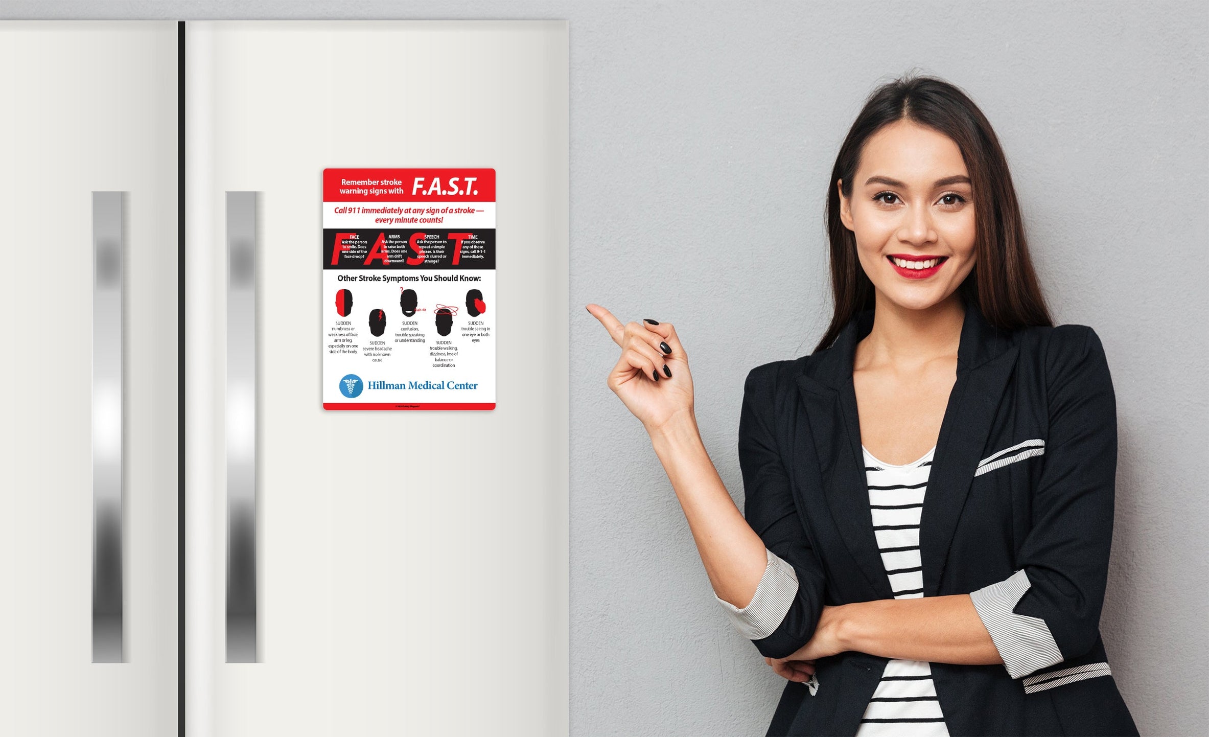 FAST Stroke Warning Signs Promotional Fridge Magnets — ZoCo Products