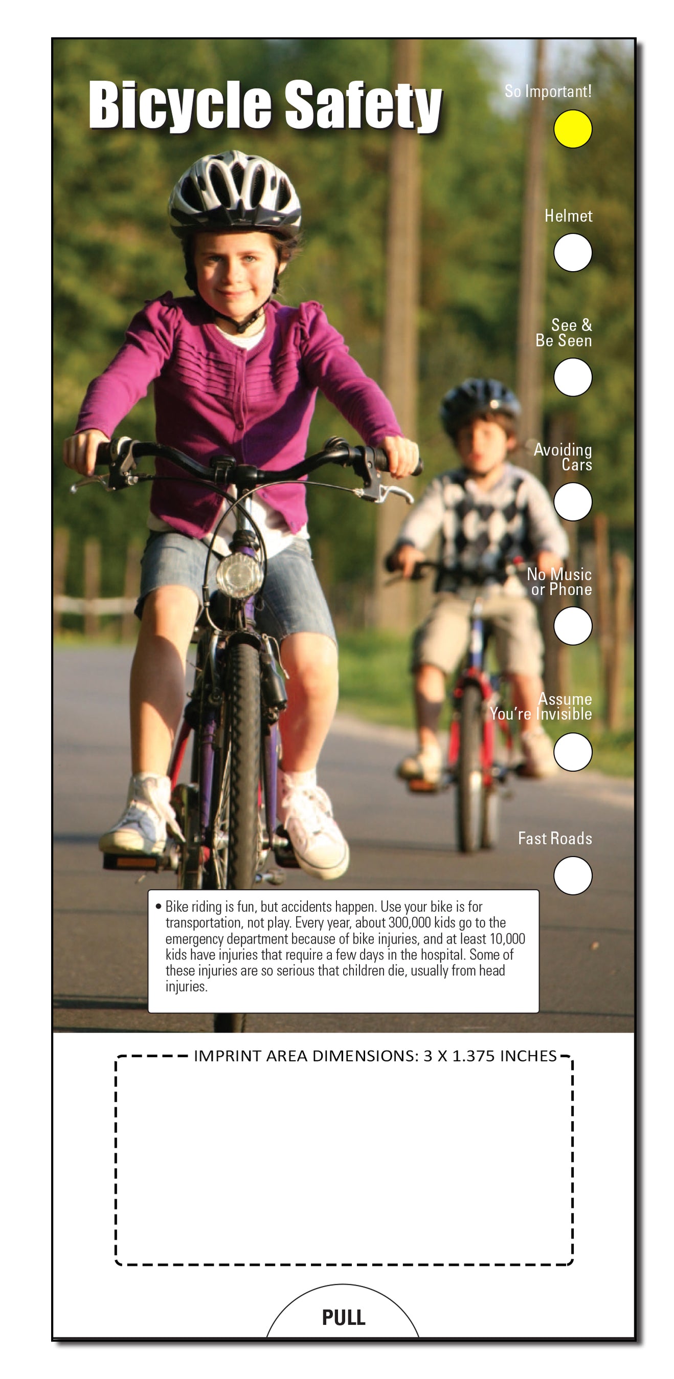 Bicycle Safety Slide Charts - Add Your Imprint on 250+ — ZoCo Products