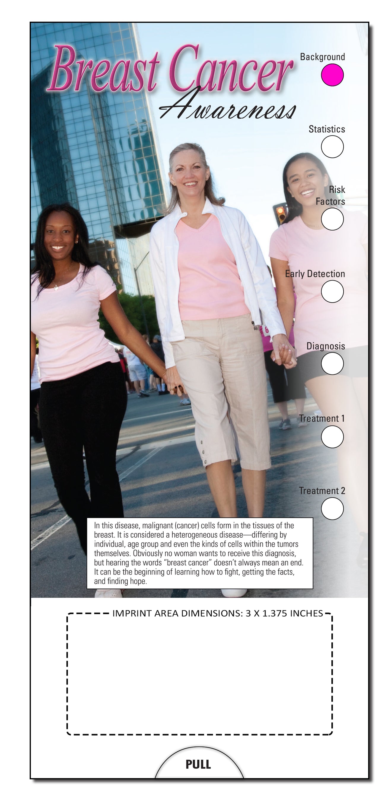 Breast Cancer Awareness Slide Charts - Add Your Imprint on 250+ — ZoCo Products