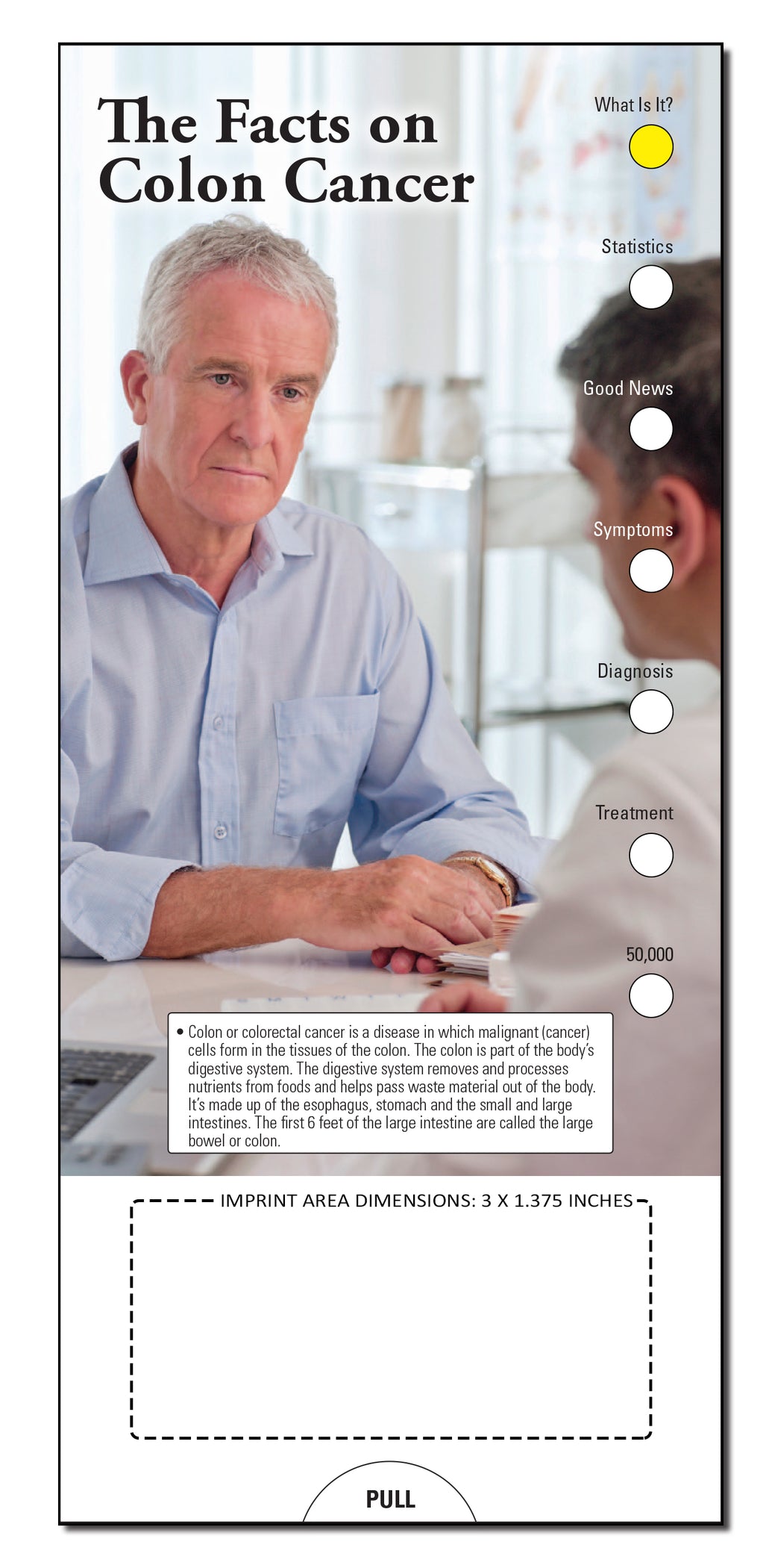 The Facts on Colon Cancer Slide Charts - Add Your Imprint on 250 ...