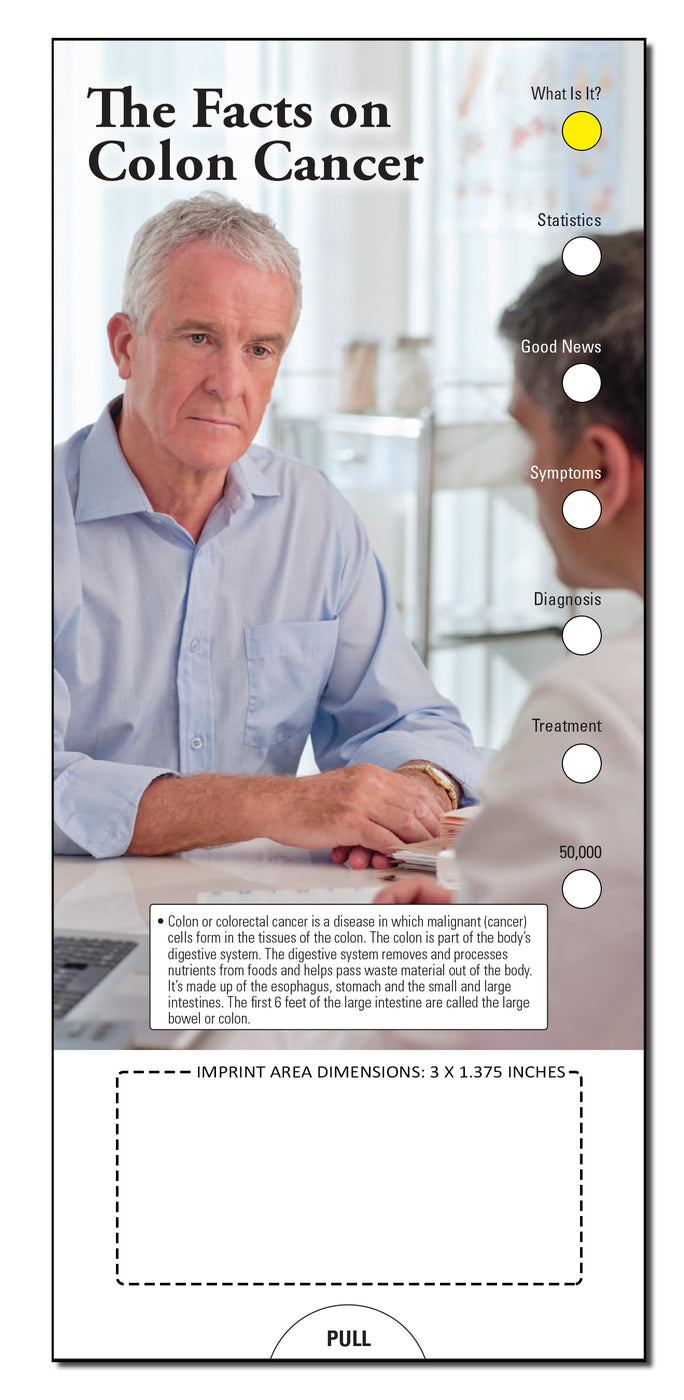 The Facts on Colon Cancer Slide Charts - Add Your Imprint on 250 ...