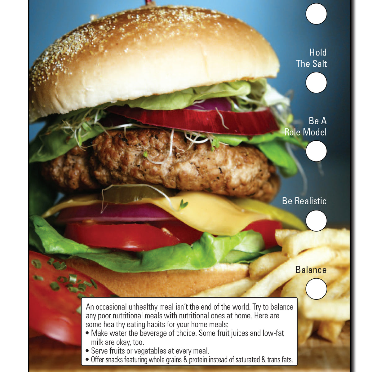 Fast Food Facts Slide Charts - Add Your Imprint on 250+ — ZoCo Products