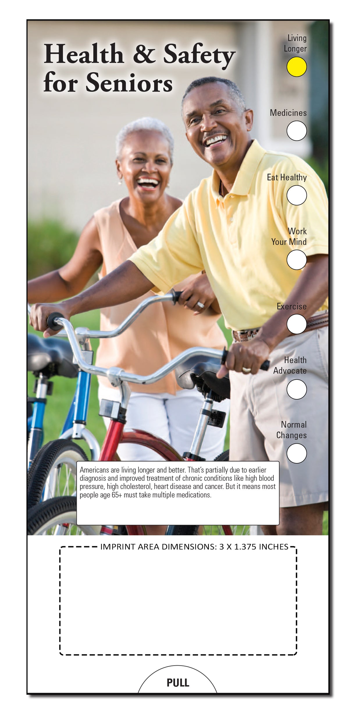 Health & Safety for Seniors Slide Charts - Add Your Imprint on 250 ...