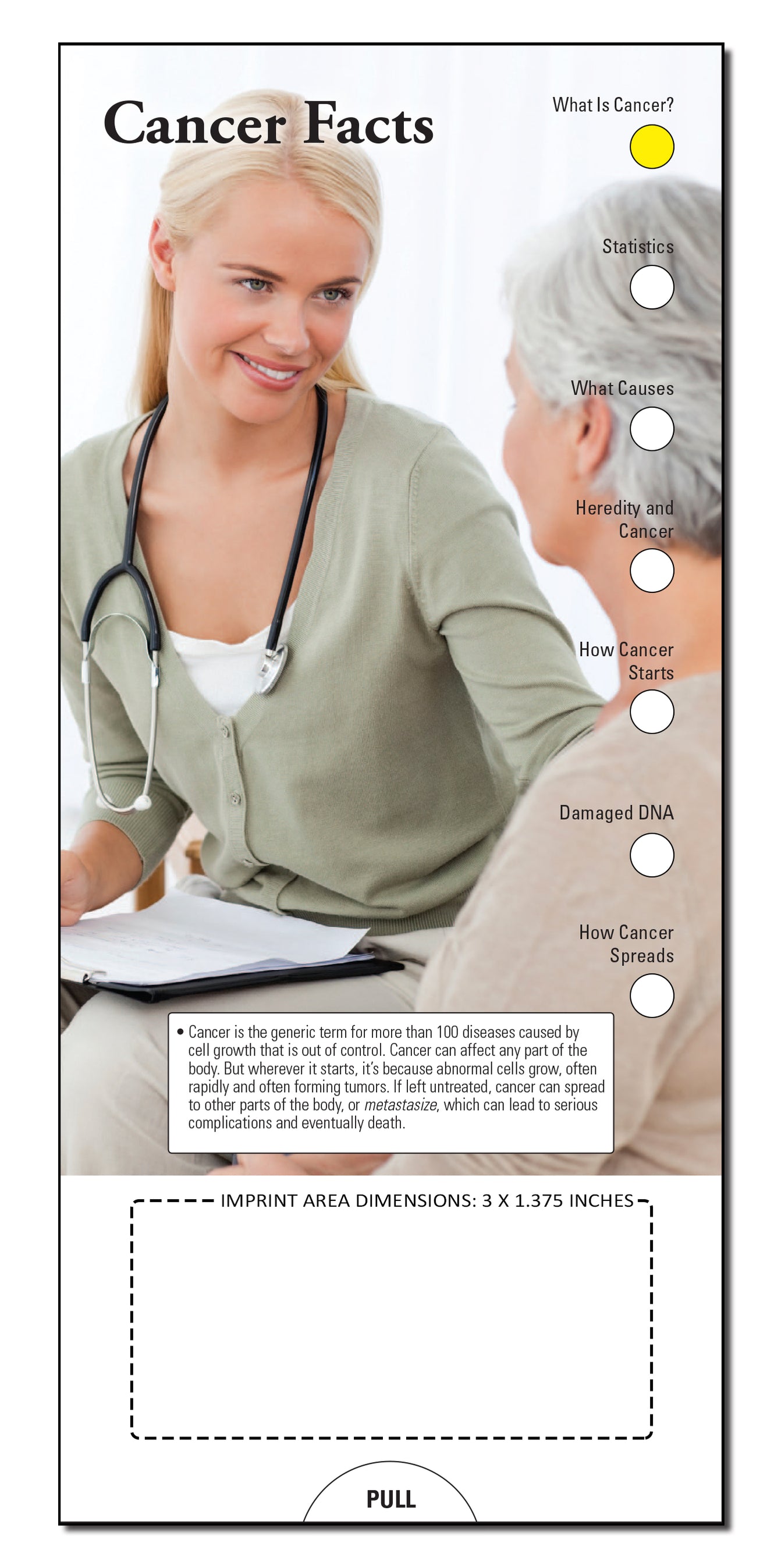 Cancer Facts Slide Charts - Add Your Imprint on 250+ — ZoCo Products
