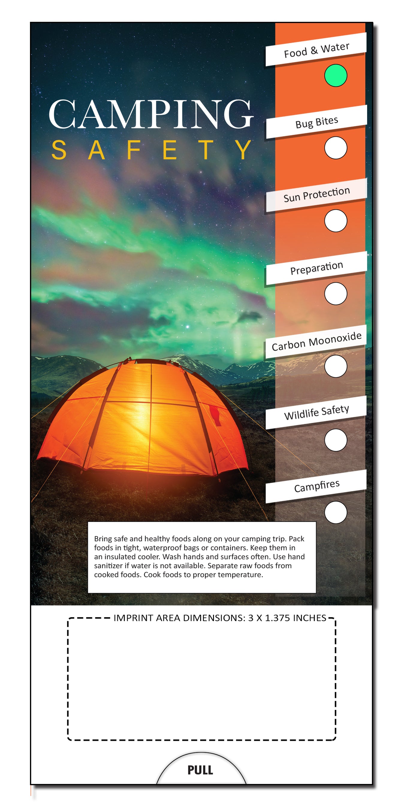 Camping Safety Slide Charts - Add Your Imprint on 250+ — ZoCo Products