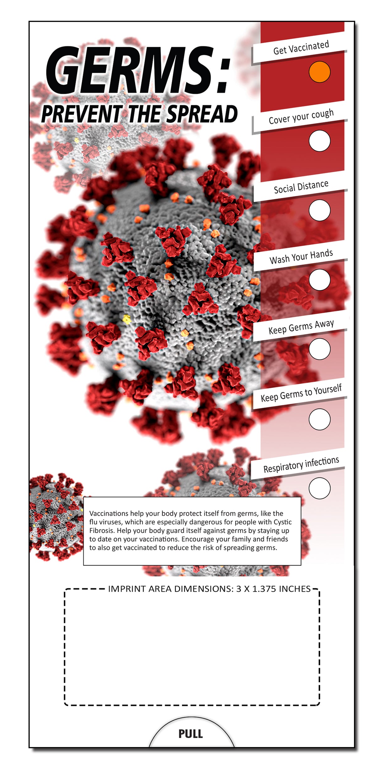 Germs: Prevent the Spread Slide Chart - Add Your Imprint on 250+ — ZoCo ...