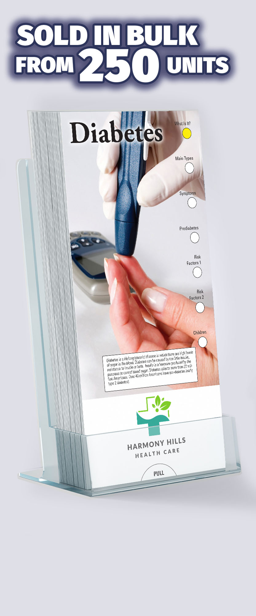 Diabetes Slide Chart - Add Your Imprint on 250+ — ZoCo Products