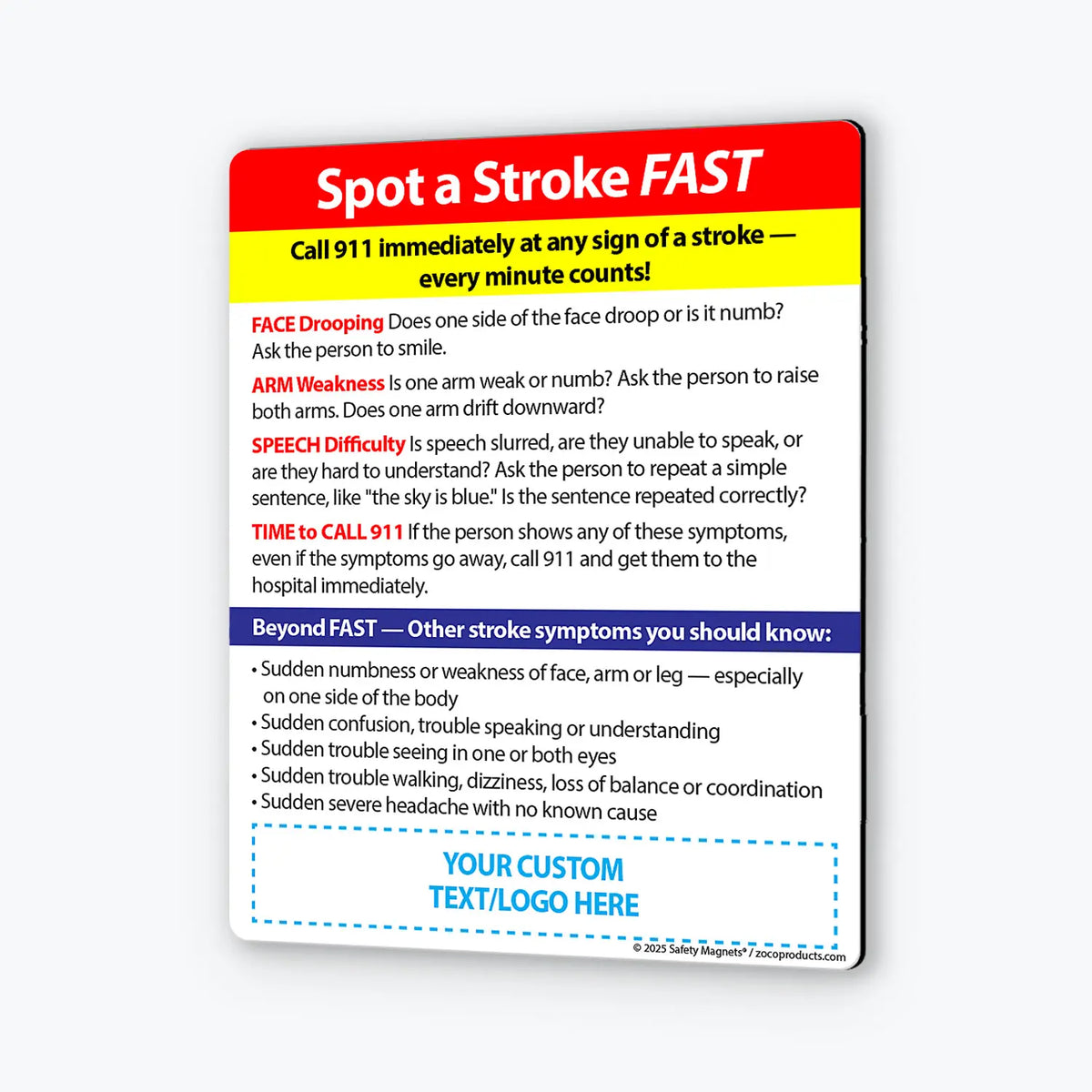 Customizable FAST Stroke Magnets — ZoCo Products