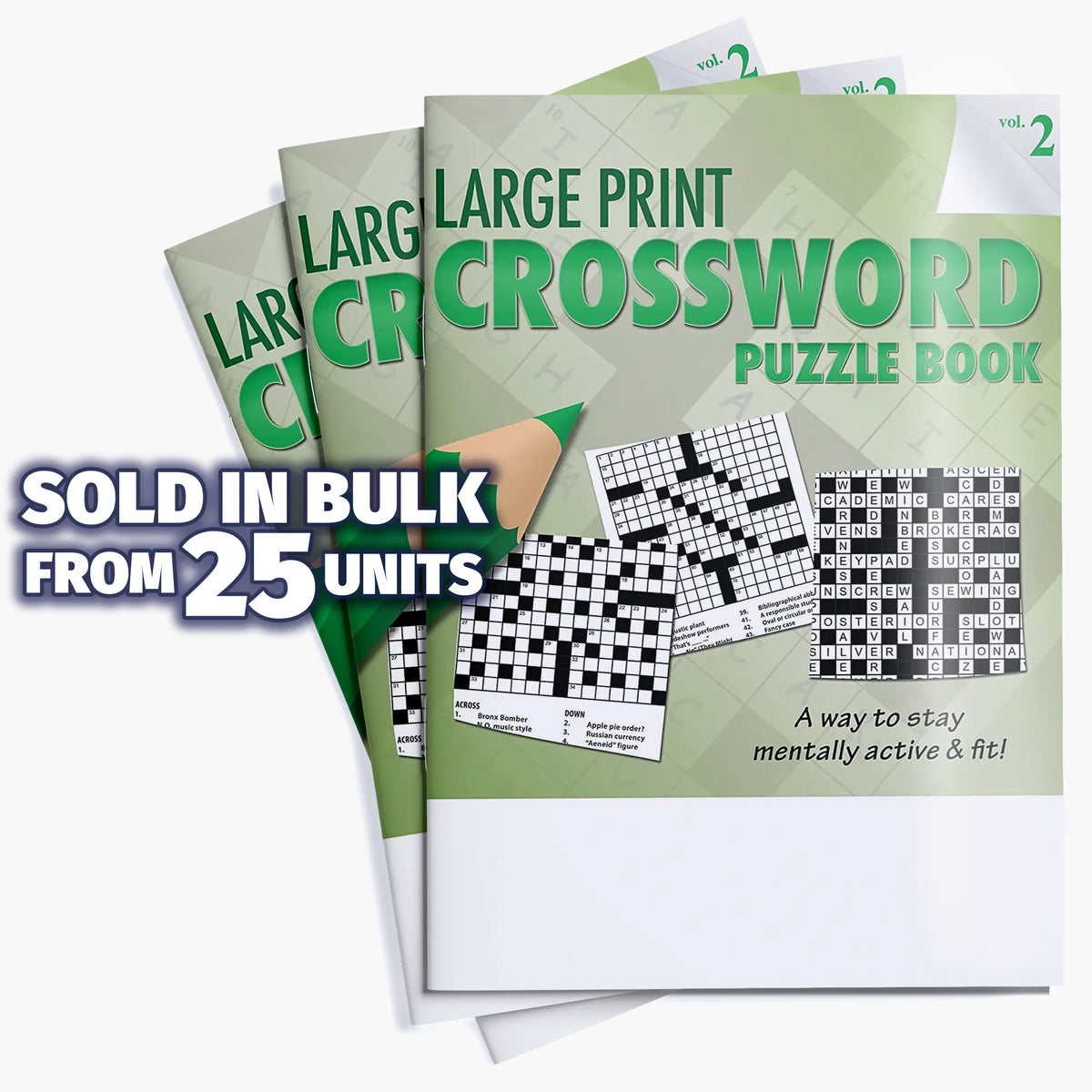 ZoCo Products - Large Print Crossword Puzzle Books