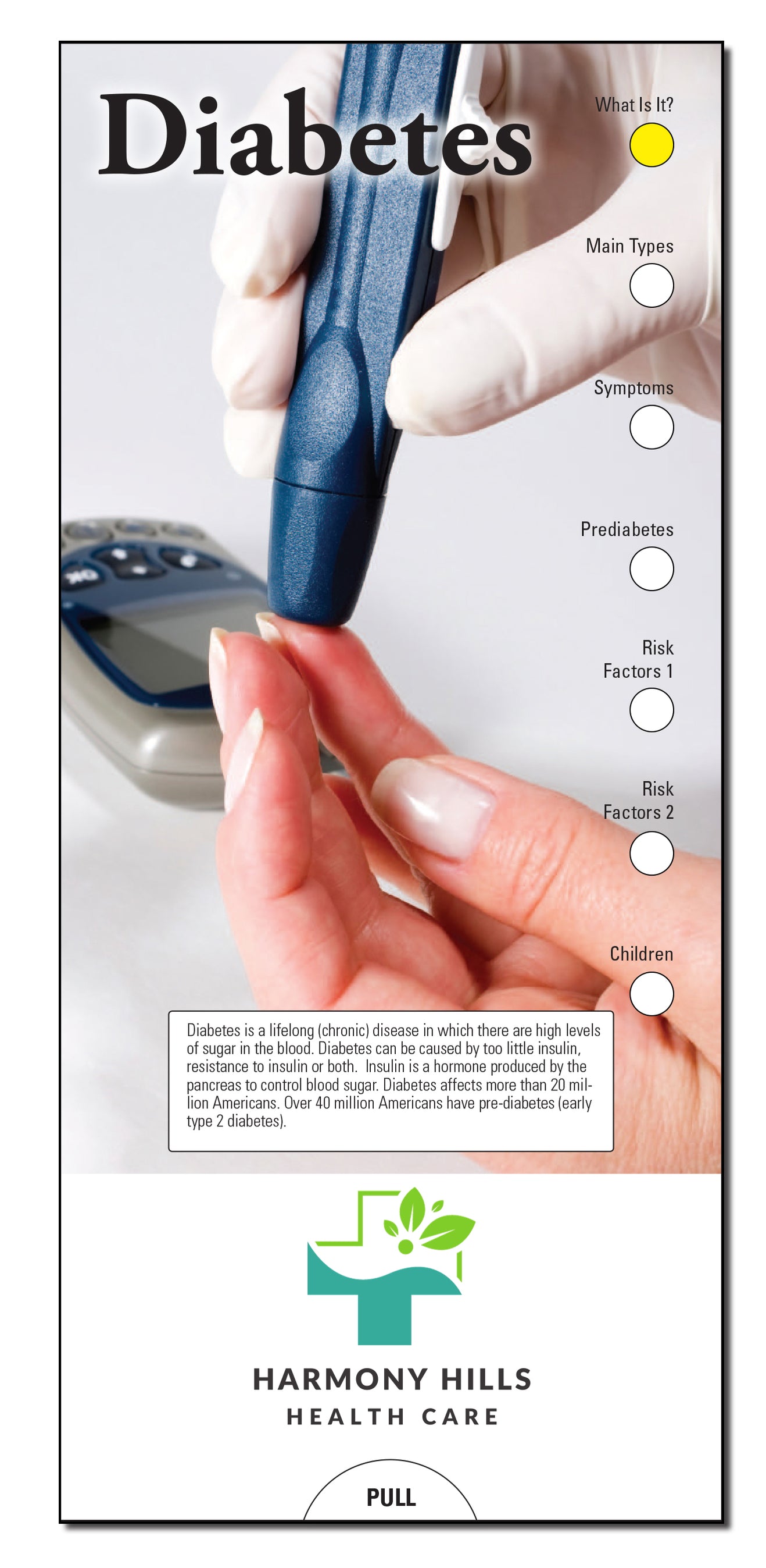 Diabetes Slide Chart - Add Your Imprint on 250+ — ZoCo Products