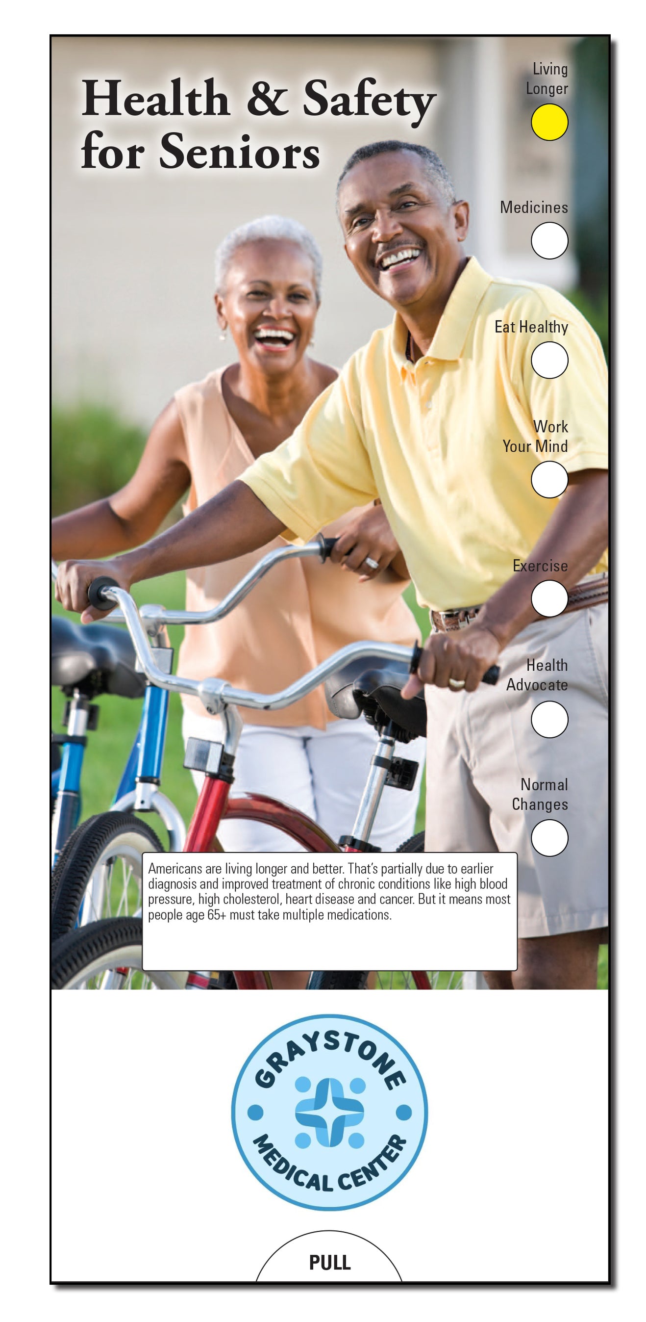 Health & Safety for Seniors Slide Charts - Add Your Imprint on 250 ...