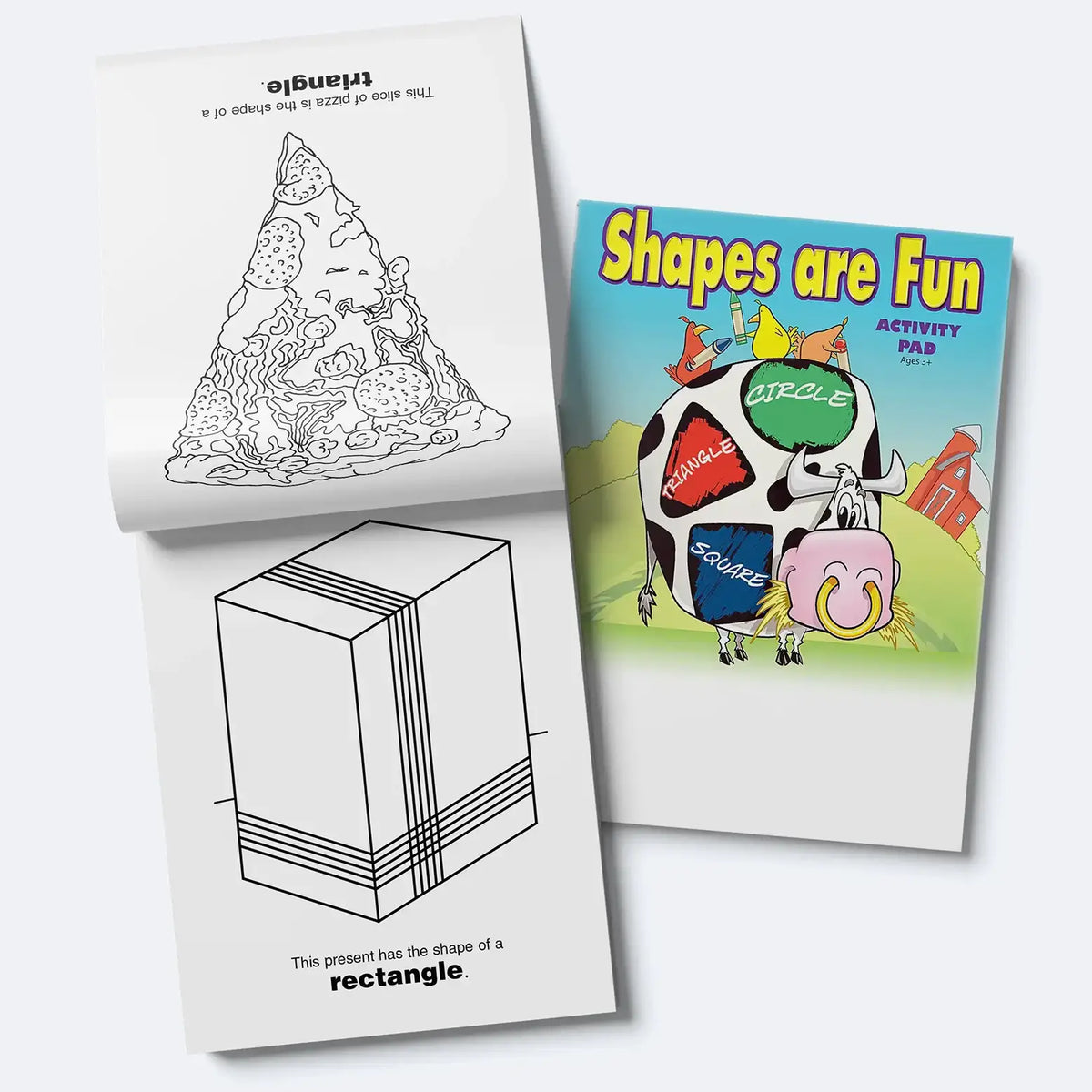 Shapes are Fun - Kids Mini Activity Pads - 5.25" x 7.75" (Min.Qty 50 ...