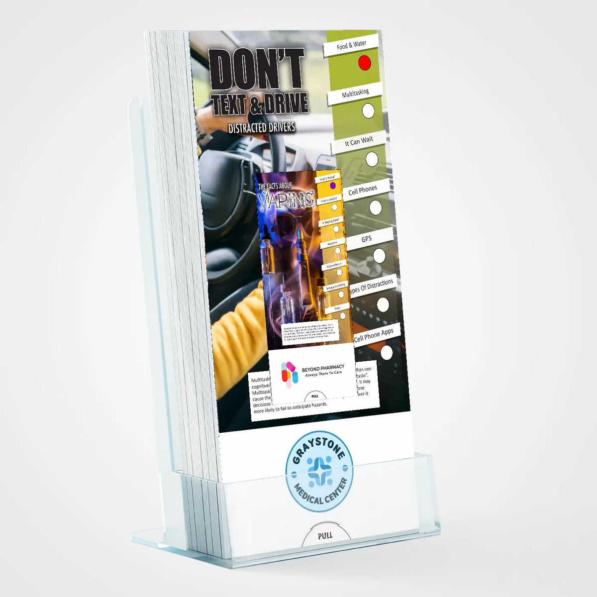 Don't Text and Drive Slide Charts - Add Your Imprint on 250+ — ZoCo Products