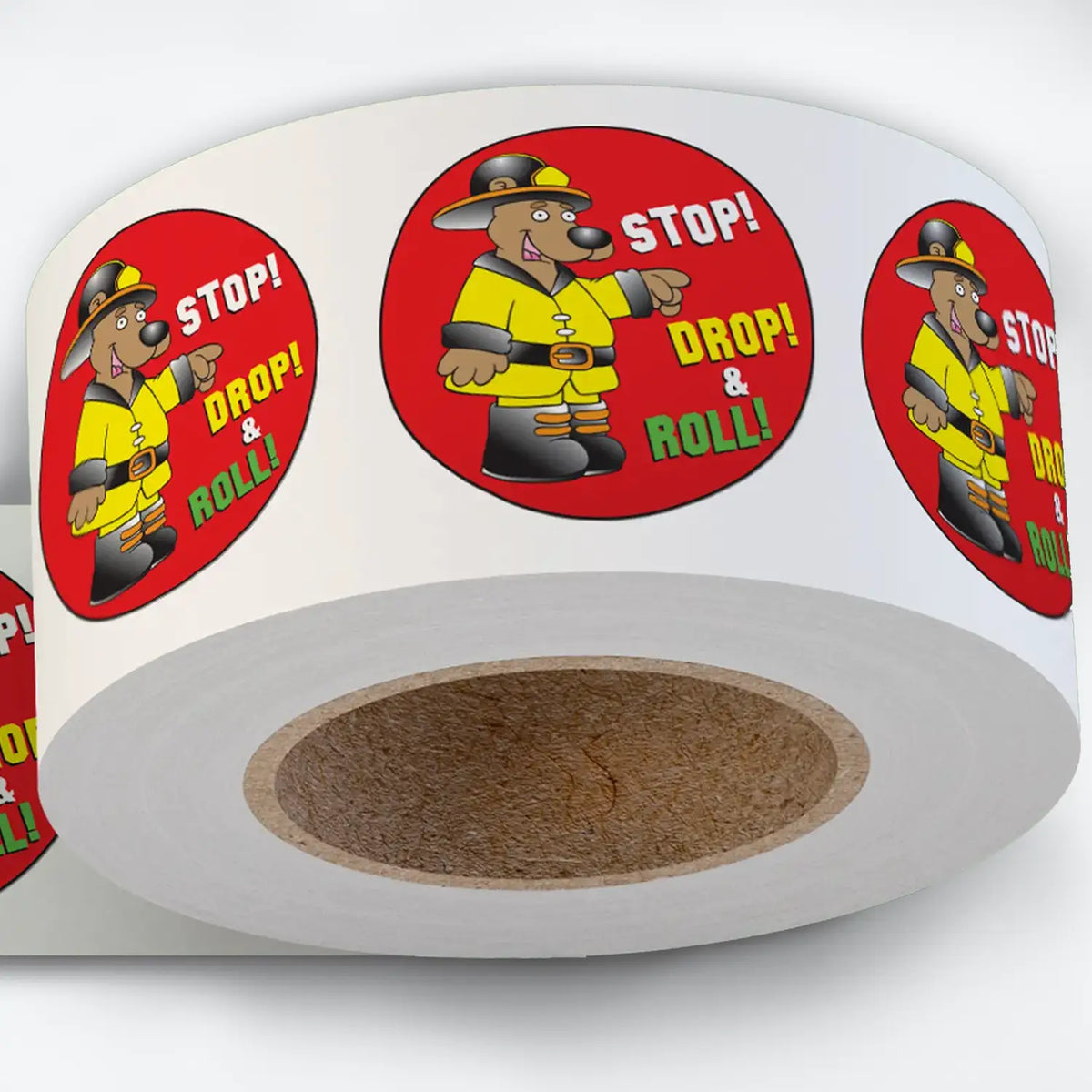 “Stop, Drop & Roll” Sticker Roll – Bulk Safety Stickers for Kids — ZoCo ...