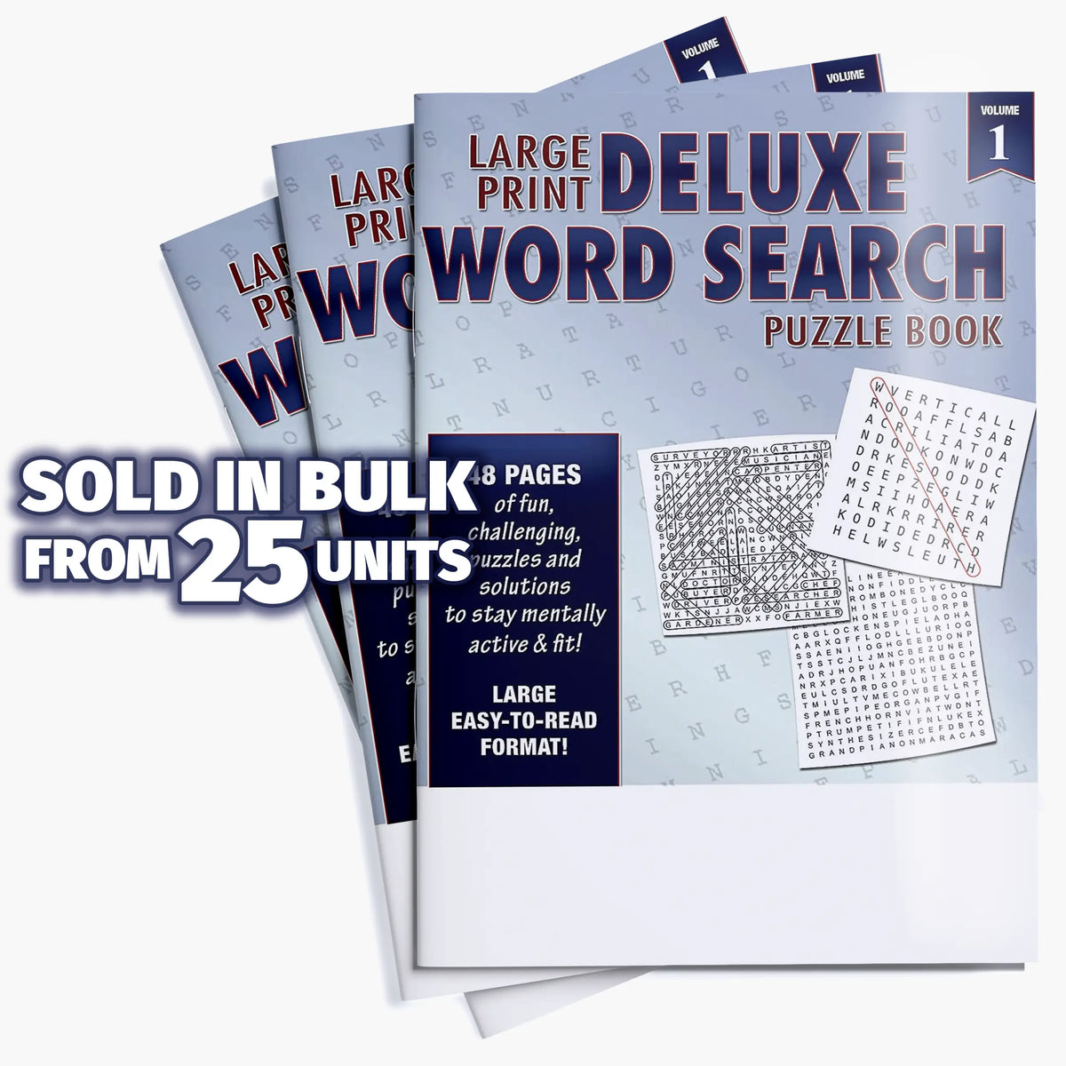 ZoCo Products - Deluxe Large Print Word Search Puzzle Books