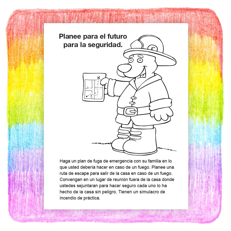 Practice Fire Safety (in Spanish) Coloring & Activity Books in Bulk ...